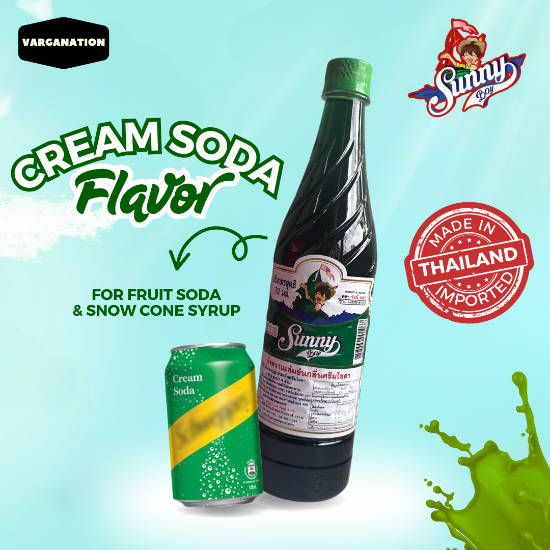 Sunny Boy Cream Soda Flavore Fruit Syrup - 710ml – varganation