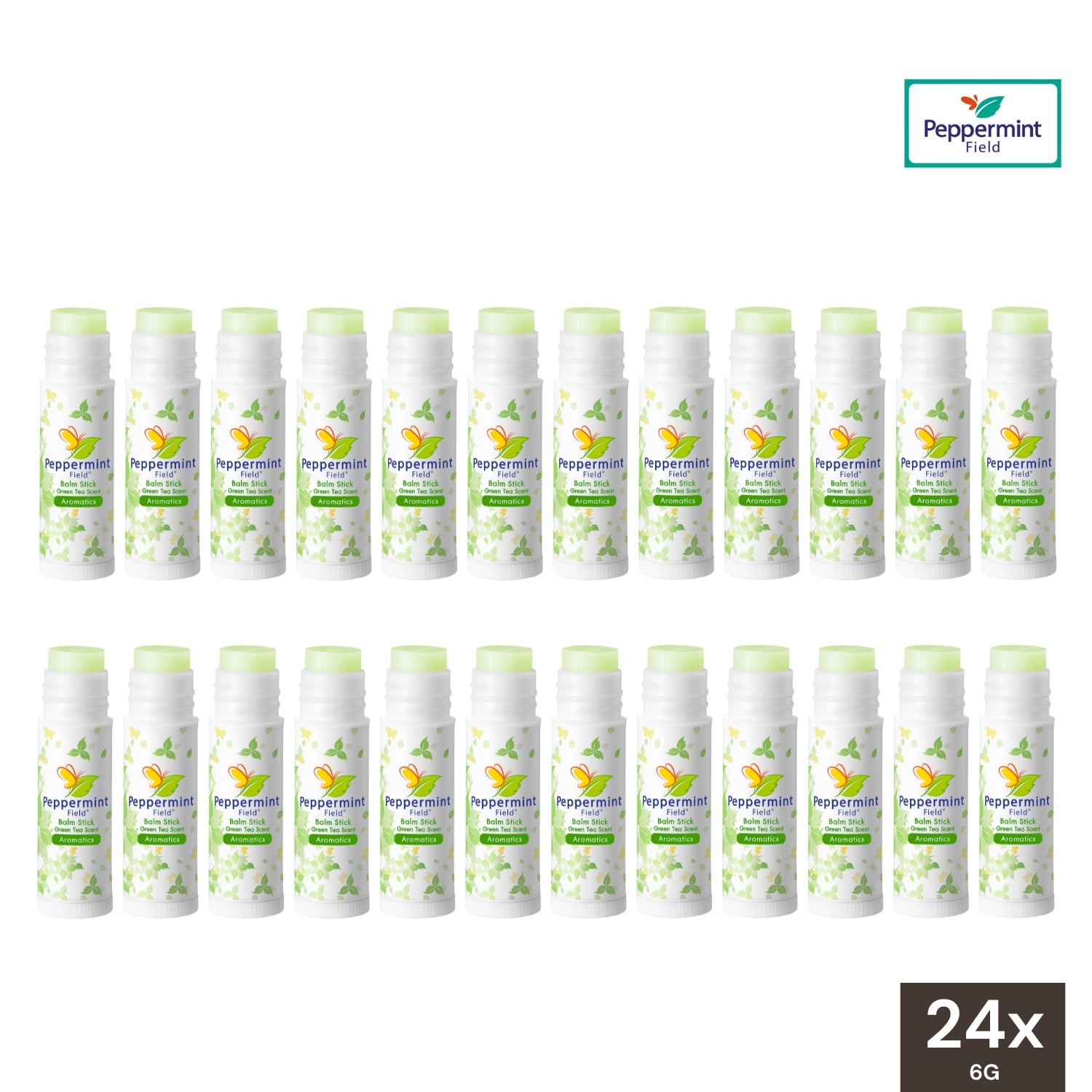 Peppermint Field Balm Stick Green Tea Scent - Wholesale (24 Pieces) I ...